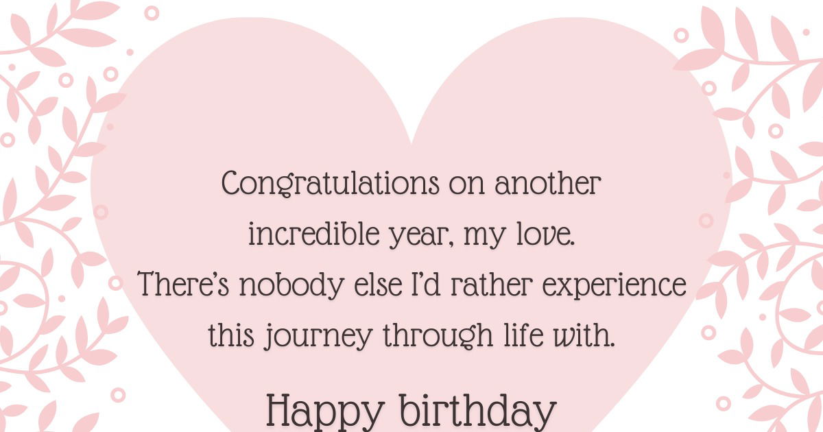 Another incredible year, my love - Happy Birthday Wisher, by Pensador