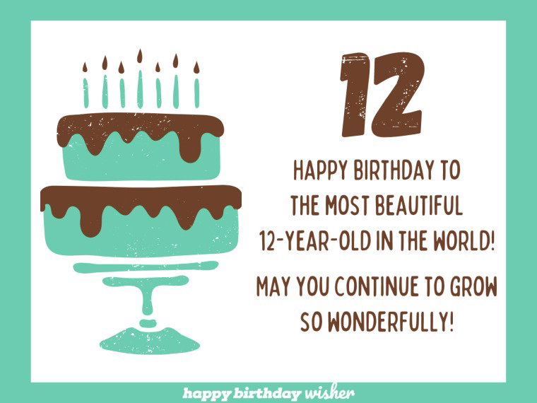 Birthday Wishes For A Beautiful 12 year old Happy Birthday Wisher Birthday Wishes For A Beautiful 12 year old Happy Birthday Wisher