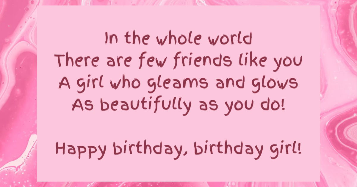 Happy birthday, birthday girl - Happy Birthday Wisher