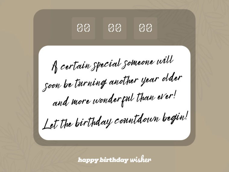 The Perfect Countdown Caption For Instagram Happy Birthday Wisher